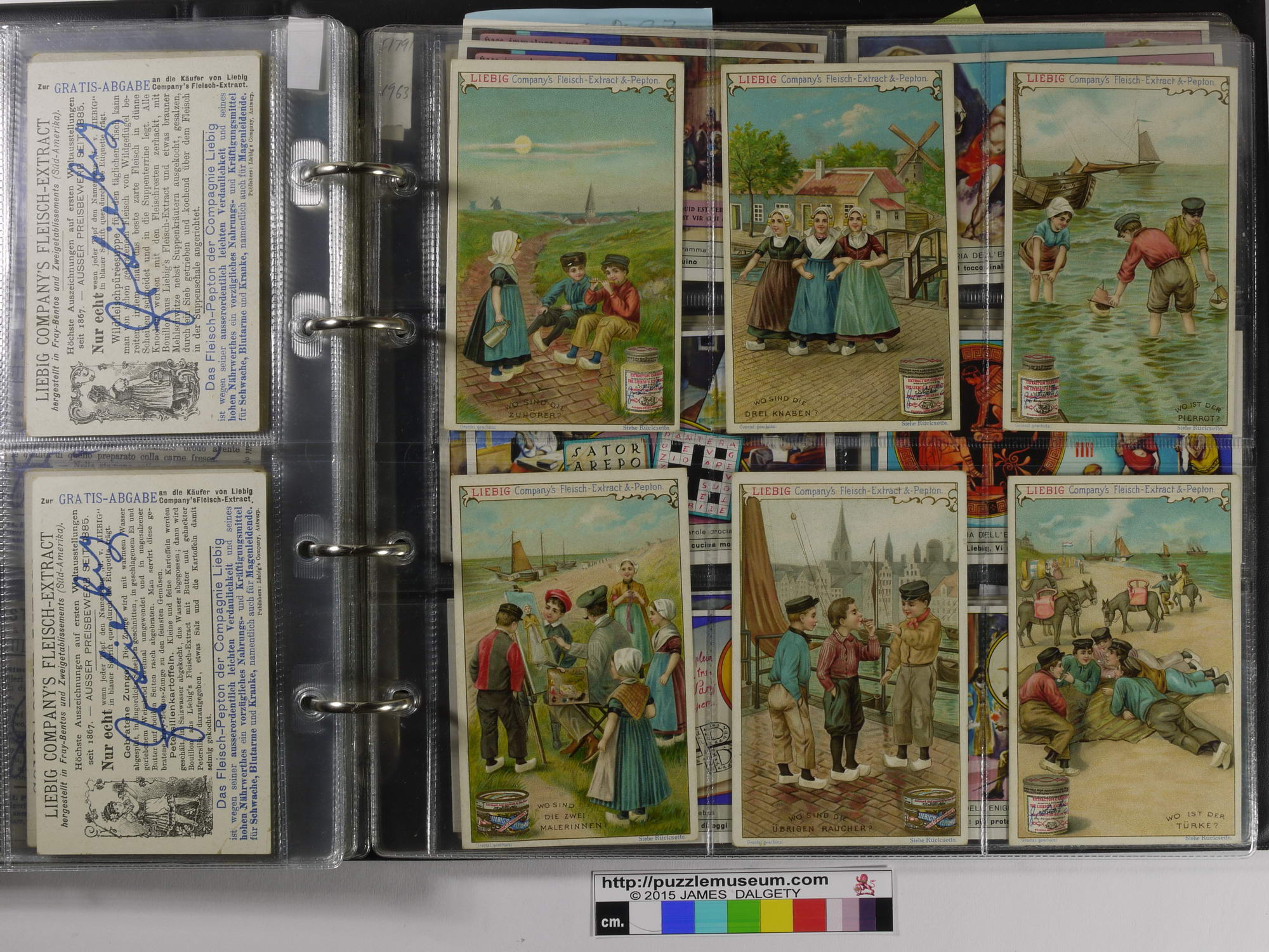 TR sets of Liebig cards in albums