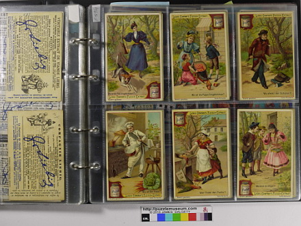 TR sets of Liebig cards in albums